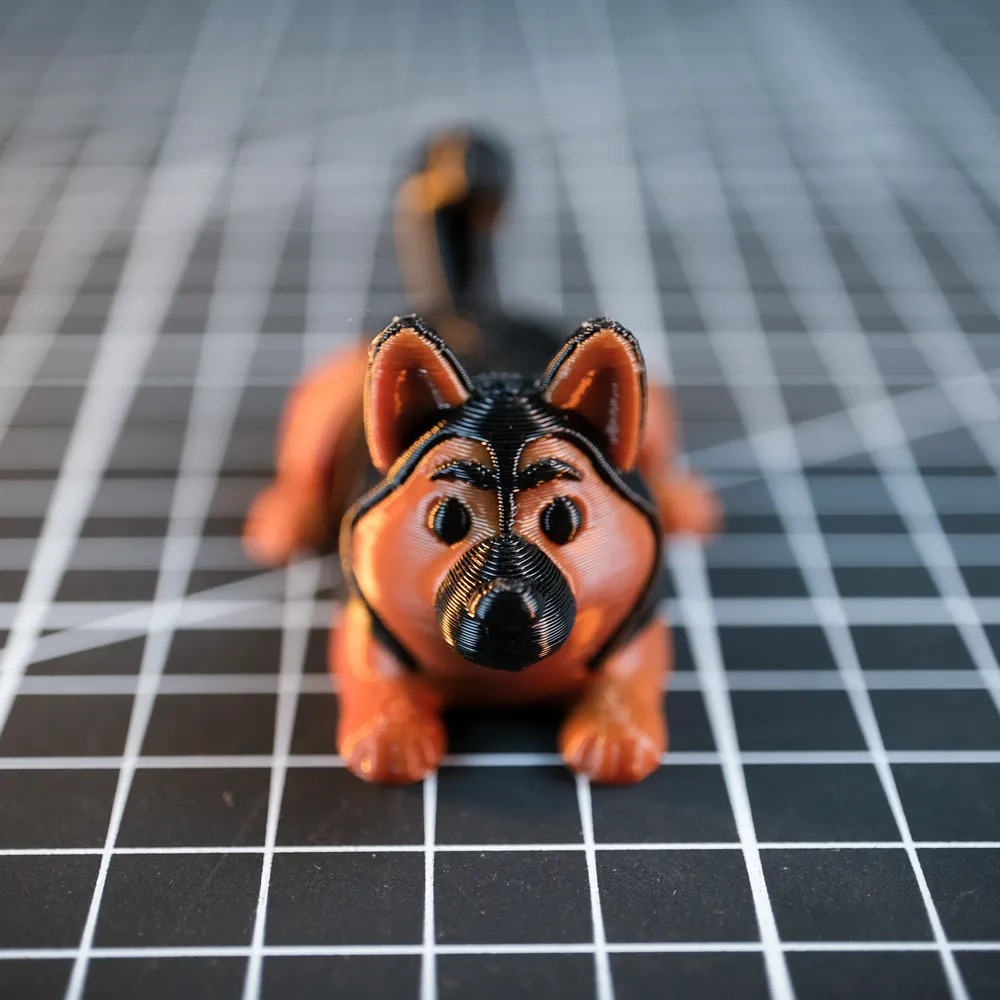 Pastor Alemão Mini Articulado Flexível por voxo3d MakerWorld: Baixe ...