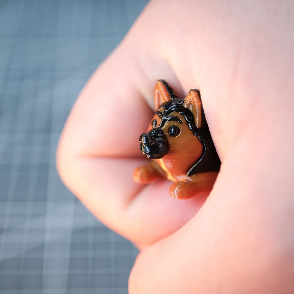 Pastor Alemán Mini Flexi Articulado por voxo3d MakerWorld: Descarga ...