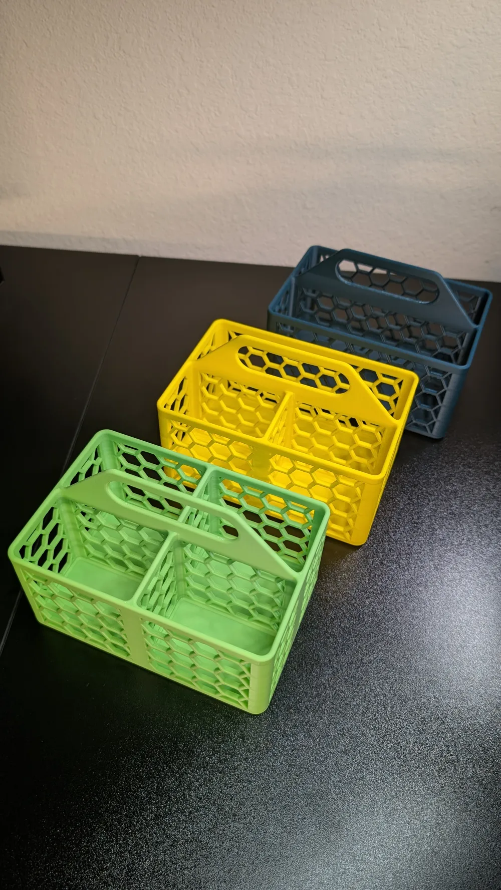 Hollow Hex Heavy Duty Mini Caddy Bins by Cable MakerWorld: Download ...