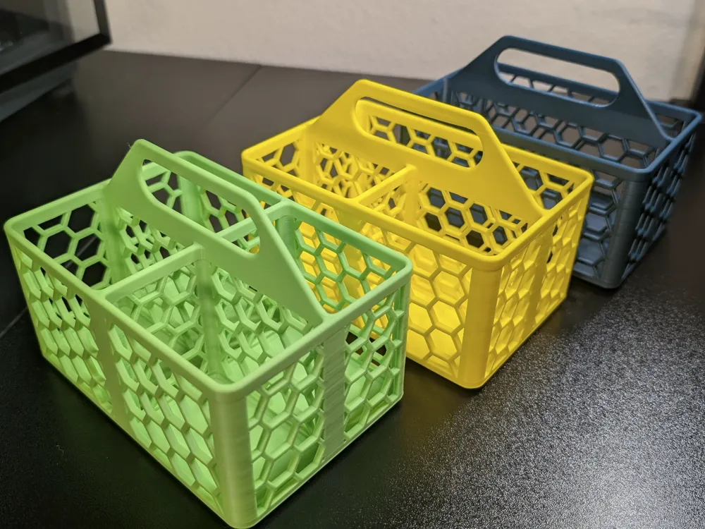 Hollow Hex Heavy Duty Mini Caddy Bins by Cable MakerWorld: Download ...