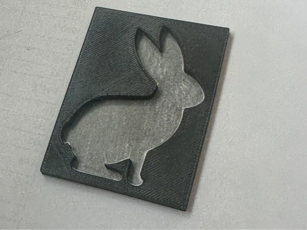 Rabbit stencil drawing shape - Free 3D Print Model - MakerWorld