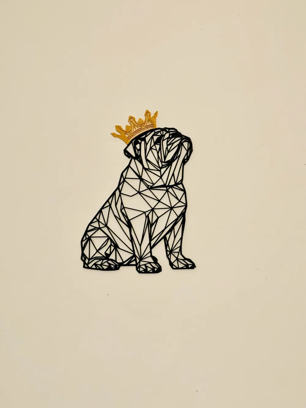 English Bulldog Poly Wall Art by Three_Dee - MakerWorld