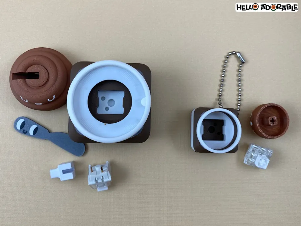 Chocolate Hazelnut Clicker Fidget Toy - Free 3D Print Model - MakerWorld