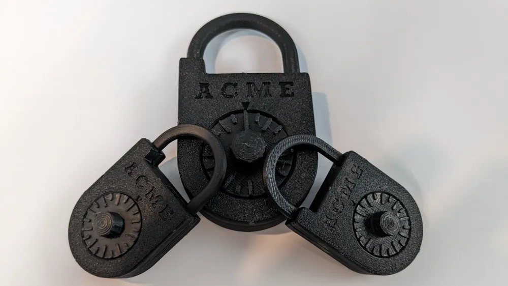 3-Digit Combination Padlock Kit Card Shared by bitflung - MakerWorld