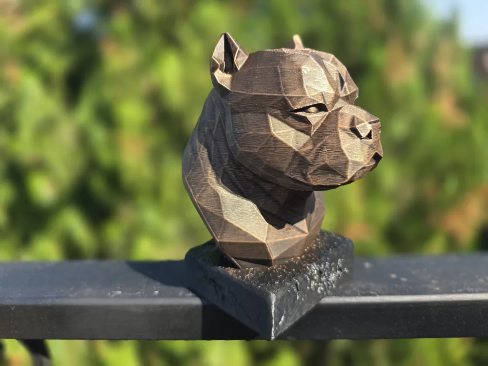 AMERICAN BULLY LOW POLY BUST by Messy_Panda MakerWorld: Download Free ...