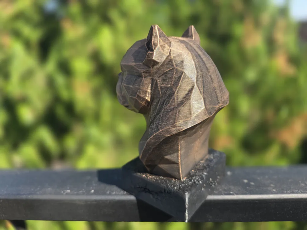 AMERICAN BULLY LOW POLY BUST by Messy_Panda MakerWorld: Download Free ...