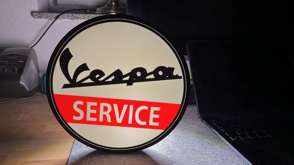 Vespa Service Lightbox by David80 - MakerWorld