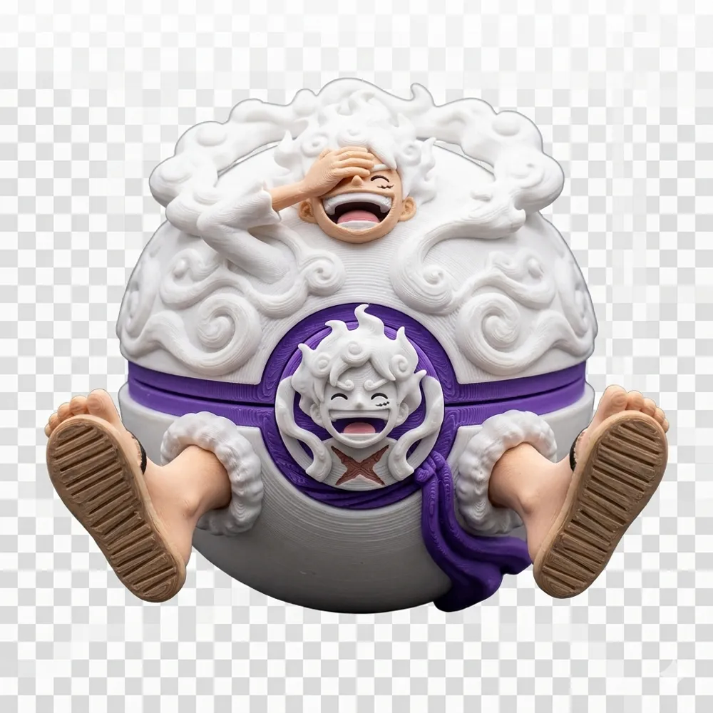Luffy Sun God Nika Inspired Pokéball - Free 3D Print Model - MakerWorld