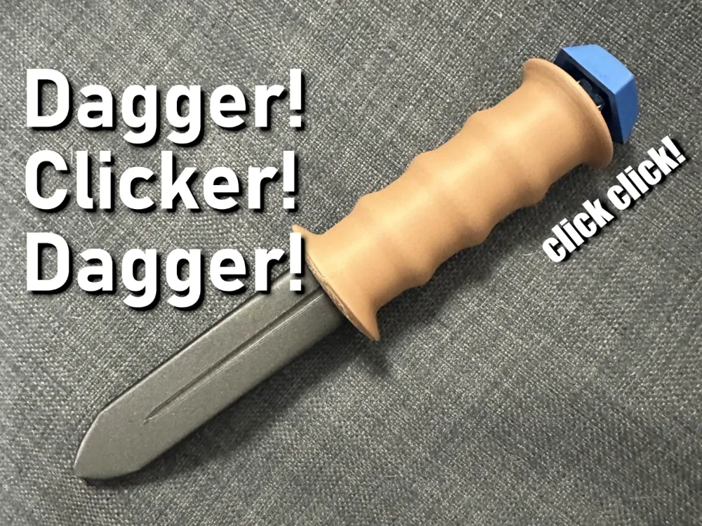 Dagger Clicker Dagger by rain3Drop maker MakerWorld: Download Free 3D ...