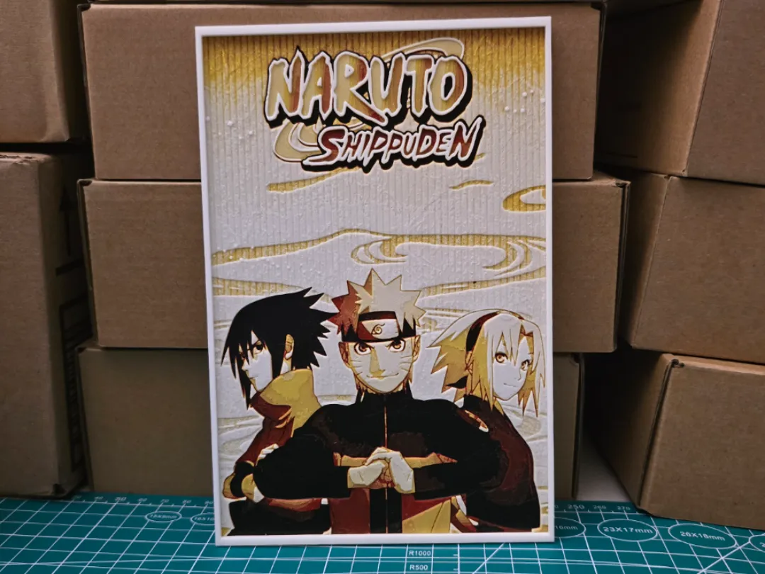 Naruto Shippuden Poster - Hueforge Kunst – Kostenloses 3D-Druckmodell ...