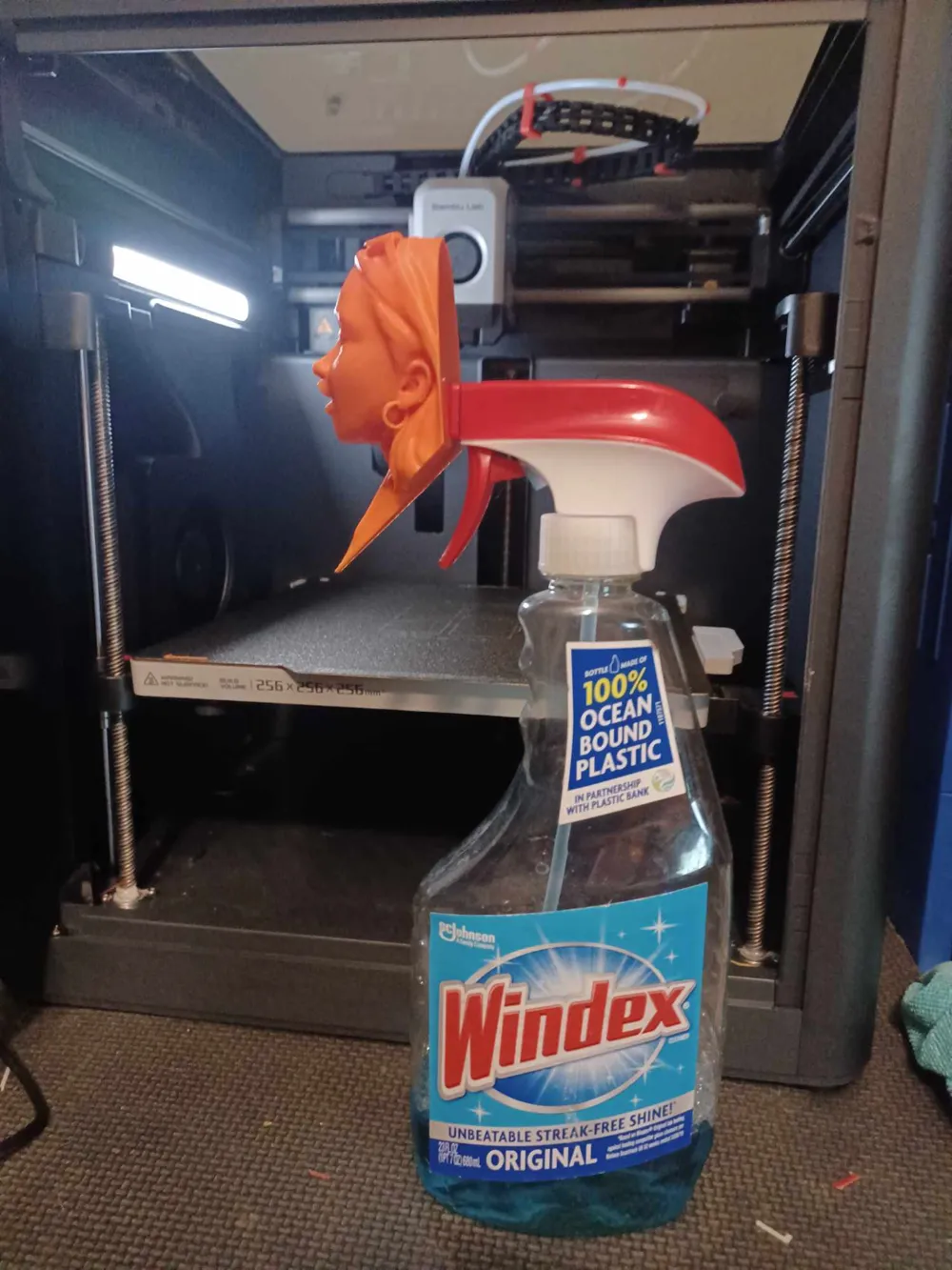 Funny Hawk Tuah Windex Spray Bottle Head by ssweat MakerWorld: Download ...