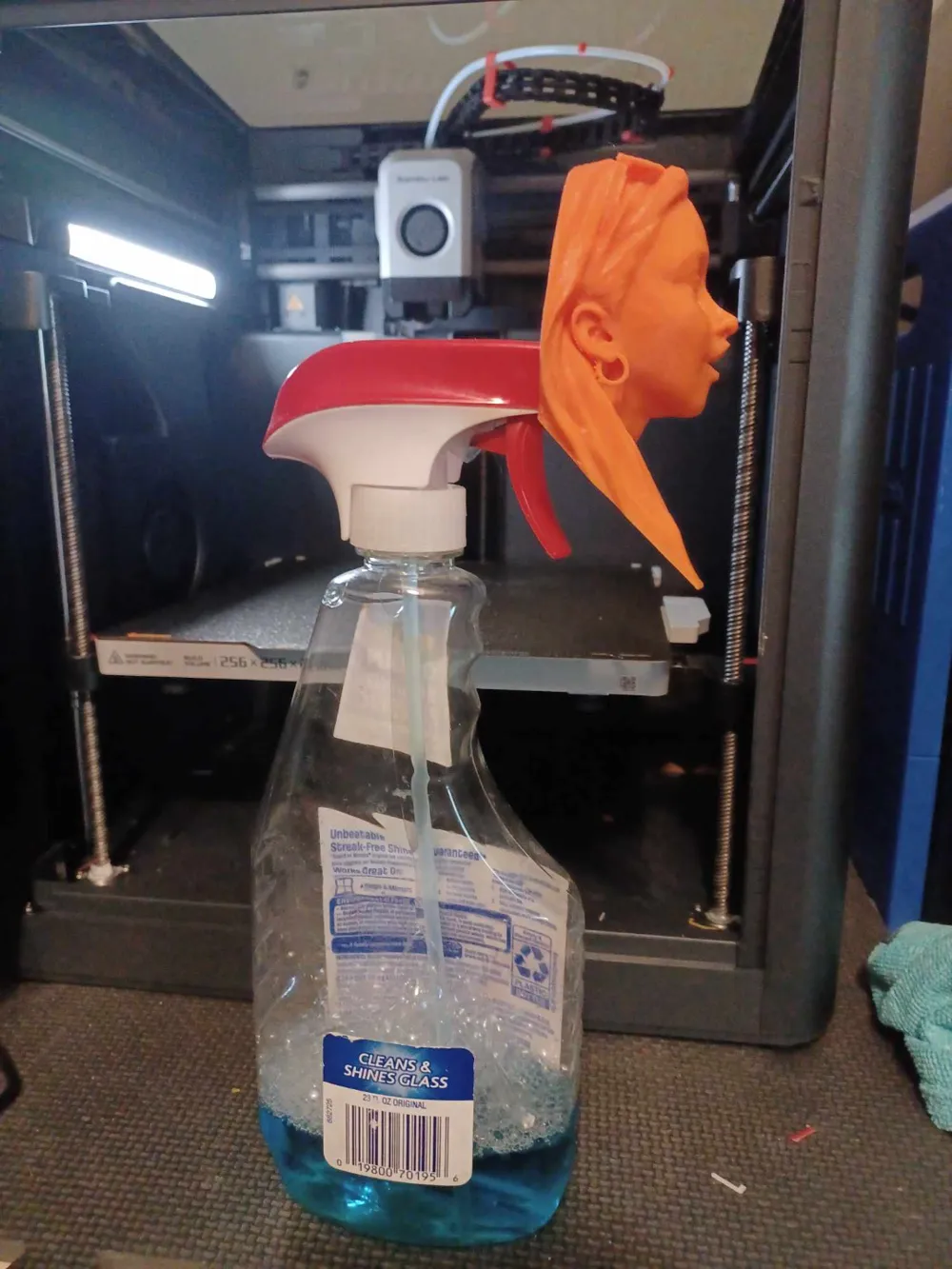 Funny Hawk Tuah Windex Spray Bottle Head by ssweat MakerWorld: Download ...