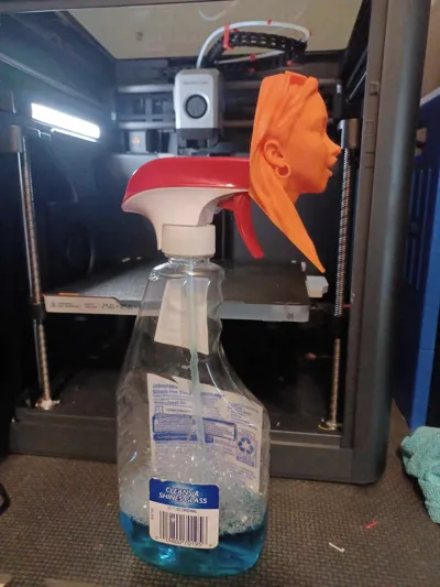 Funny Hawk Tuah Windex Spray Bottle Head by ssweat - MakerWorld