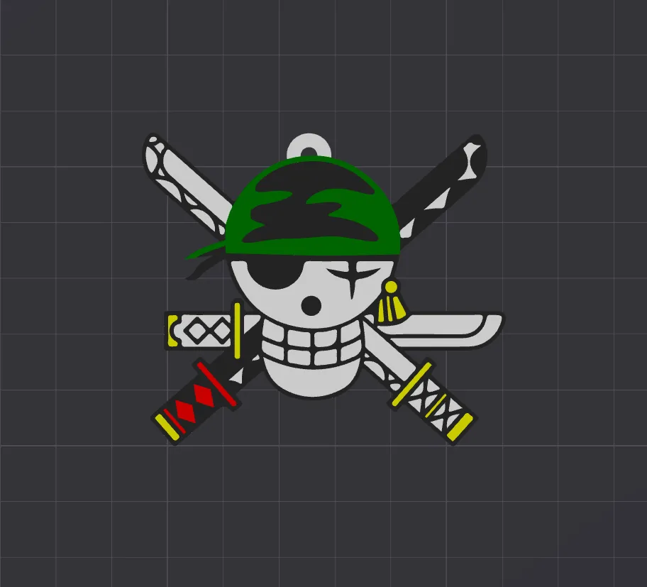 KEYCHAIN ONE PIECE RORONOA ZORO by 3DLabHN - MakerWorld
