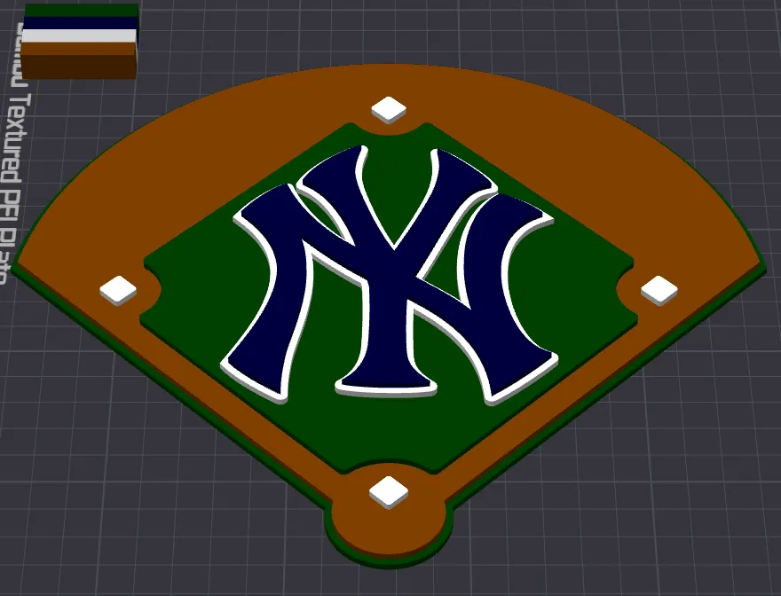 New York Yankees Stadium Logo Plaque - Free 3D Print Model - MakerWorld