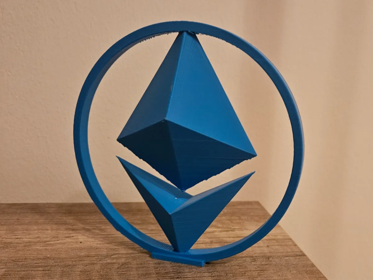Ethereum (ETH) Krypto-Logo 3D – Kostenloses 3D-Druckmodell – MakerWorld