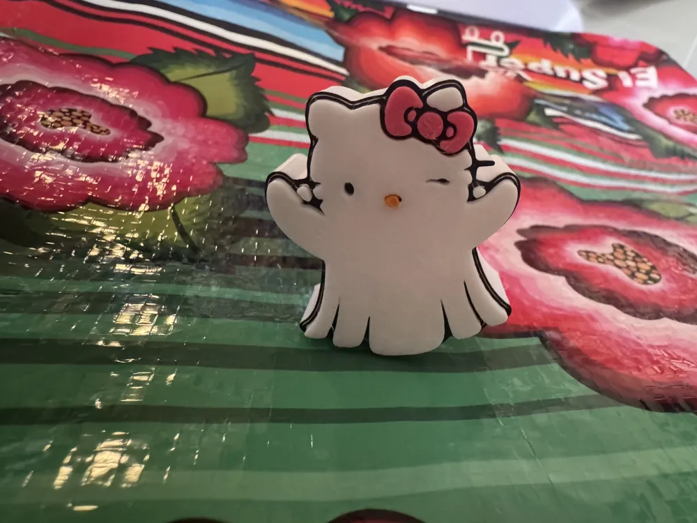 Hello Kitty Straw Topper by Wesley MakerWorld: Download Free 3D Models