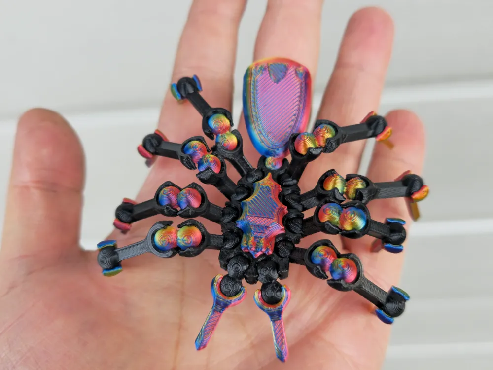 Aurora the Rainbow Spider - Free 3D Print Model - MakerWorld