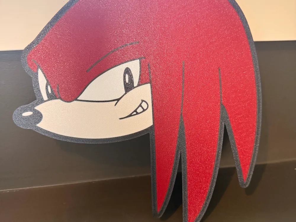 Knuckles Giant Head - Free 3D Print Model - MakerWorld