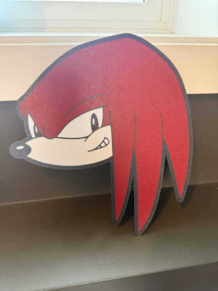 Knuckles Giant Head - Free 3D Print Model - MakerWorld