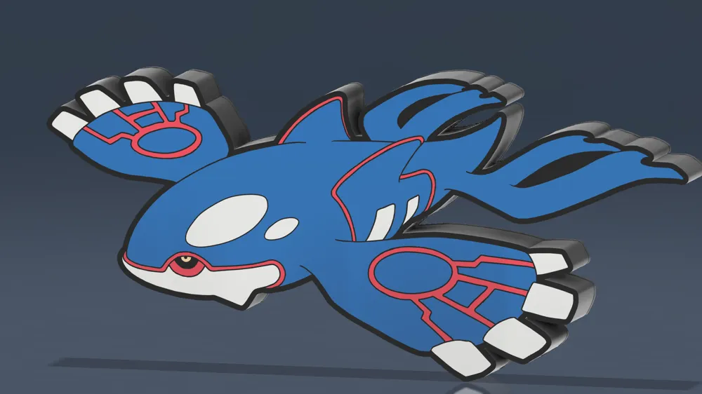 Kyogre Lightbox by Sitsero - MakerWorld