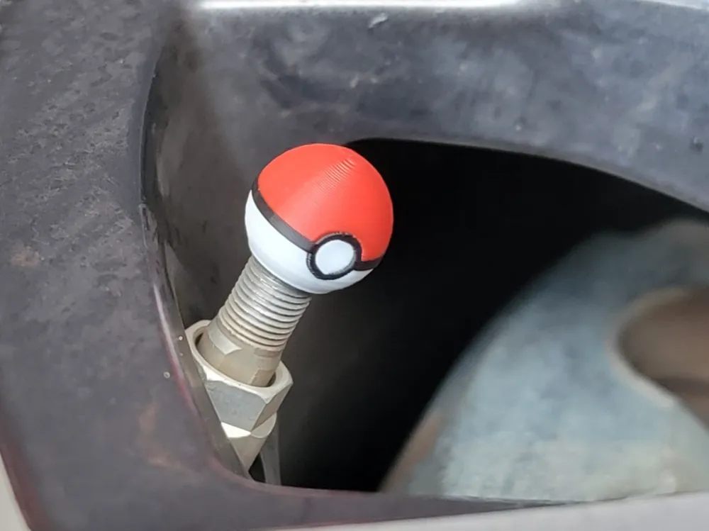 Pokémon Poké Ball Valve Cap - Car and Bicycle - Free 3D Print Model ...