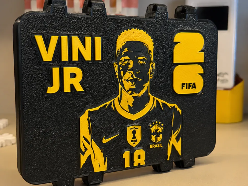Vini Jr. World Cup 2026 Sticker Box - Free 3D Print Model - MakerWorld