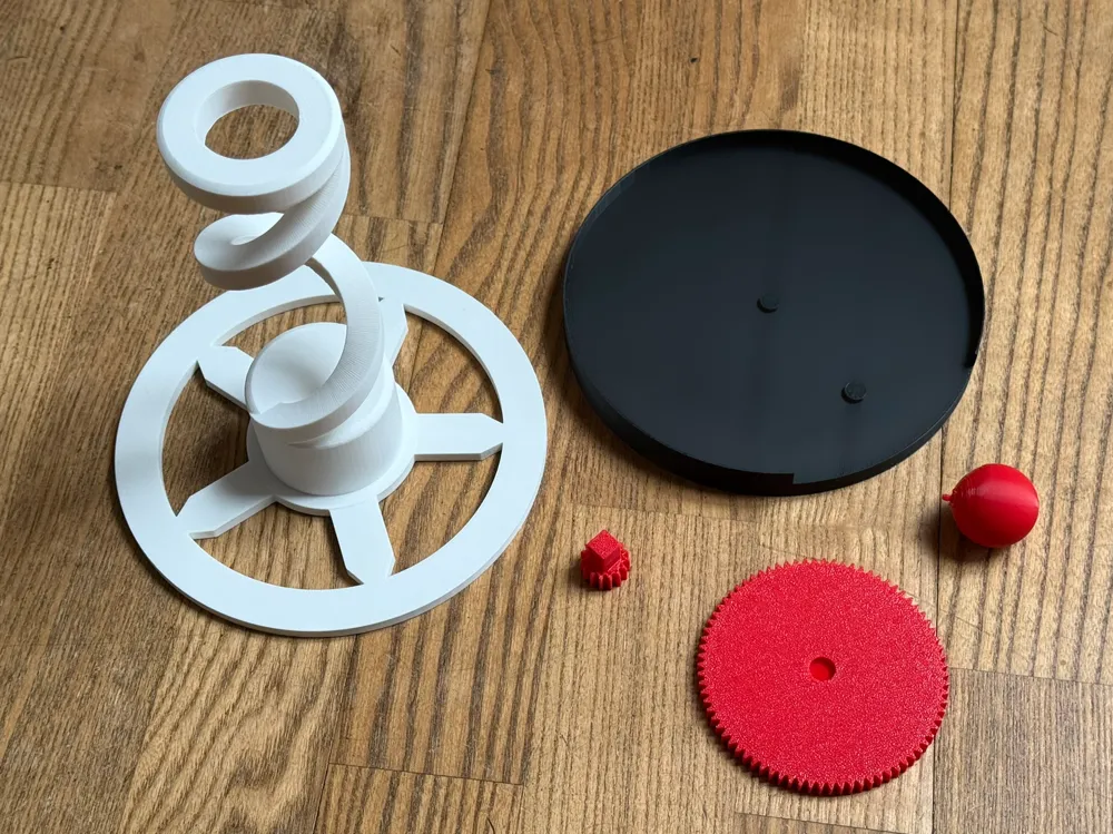 Magic ball spinner carrousel with 5.2:1 gear ratio - Free 3D Print ...