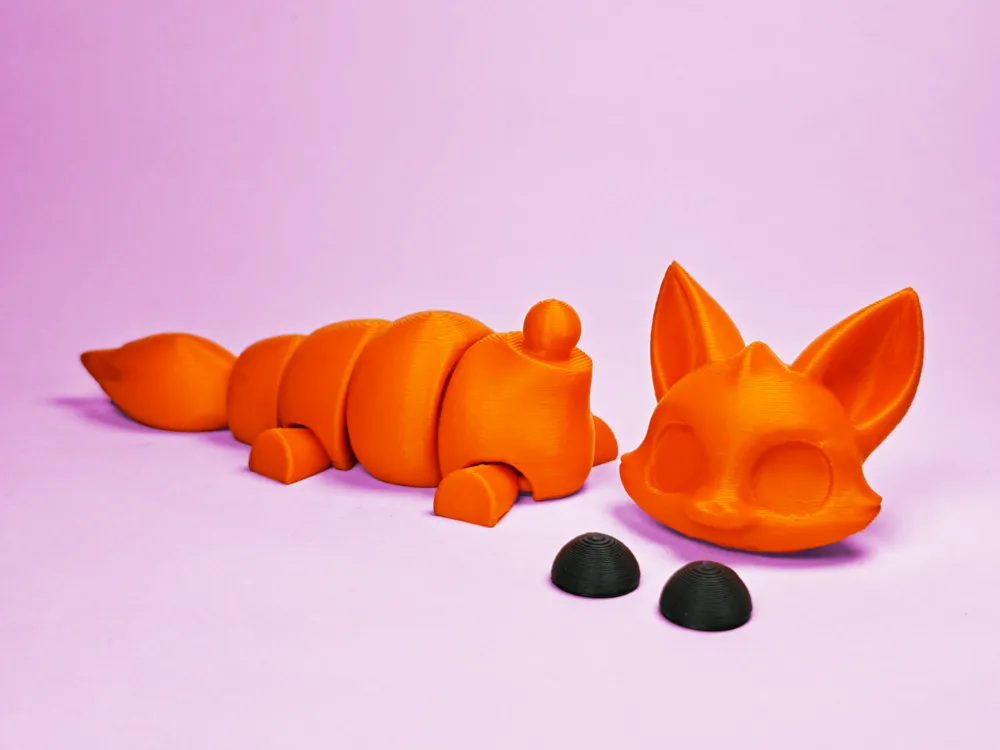 Articulated Fox (NO AMS) - Free 3D Print Model - MakerWorld