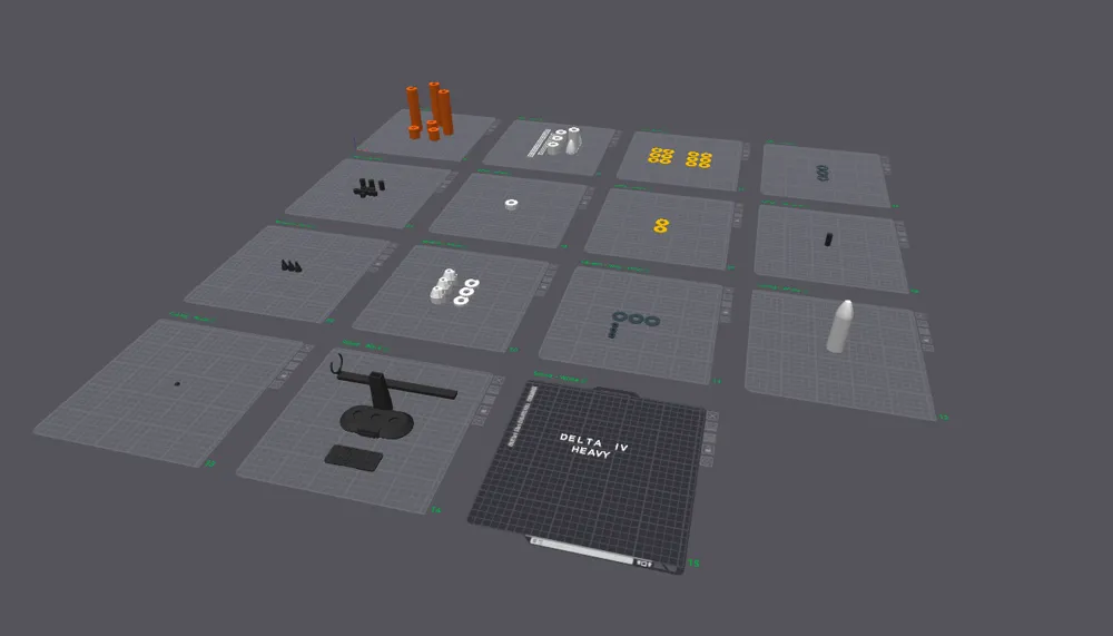 Delta IV Heavy Rakete im Maßstab 1:200 – Kostenloses 3D-Druckmodell ...