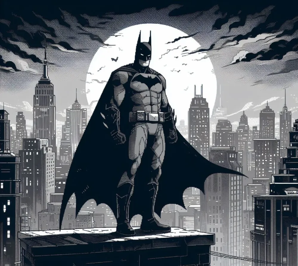 Batman on rooftop - Hueforge 4 color filament painting by Swiger3D ...