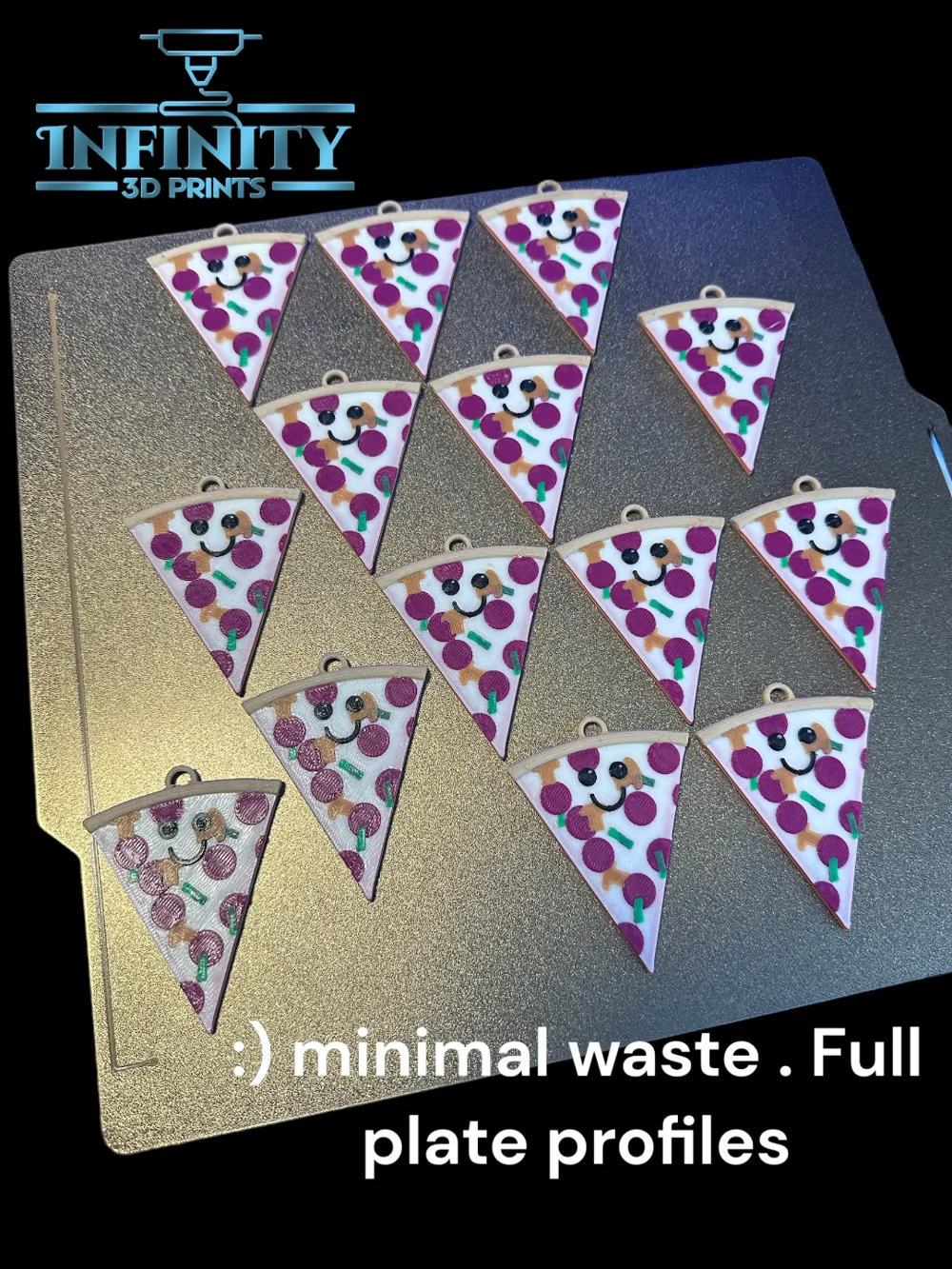 supreme pizza keychain by Infinity 3D Prints - MakerWorld