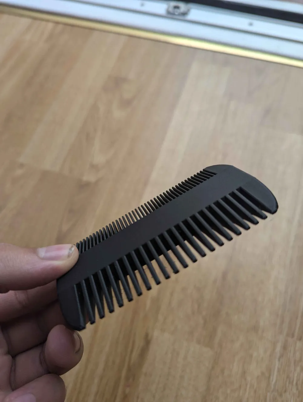 Dual Beard Hair Comb - Coarse and fine teeth - Free 3D Print Model ...