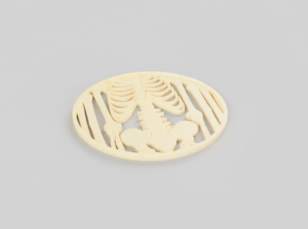 Skeleton Bones Coaster by Joker 3D - MakerWorld