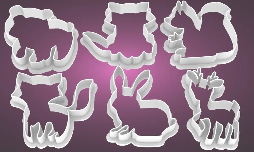 Woodland Animal Cookie Cutter Set 1 by Simon.Simon - MakerWorld