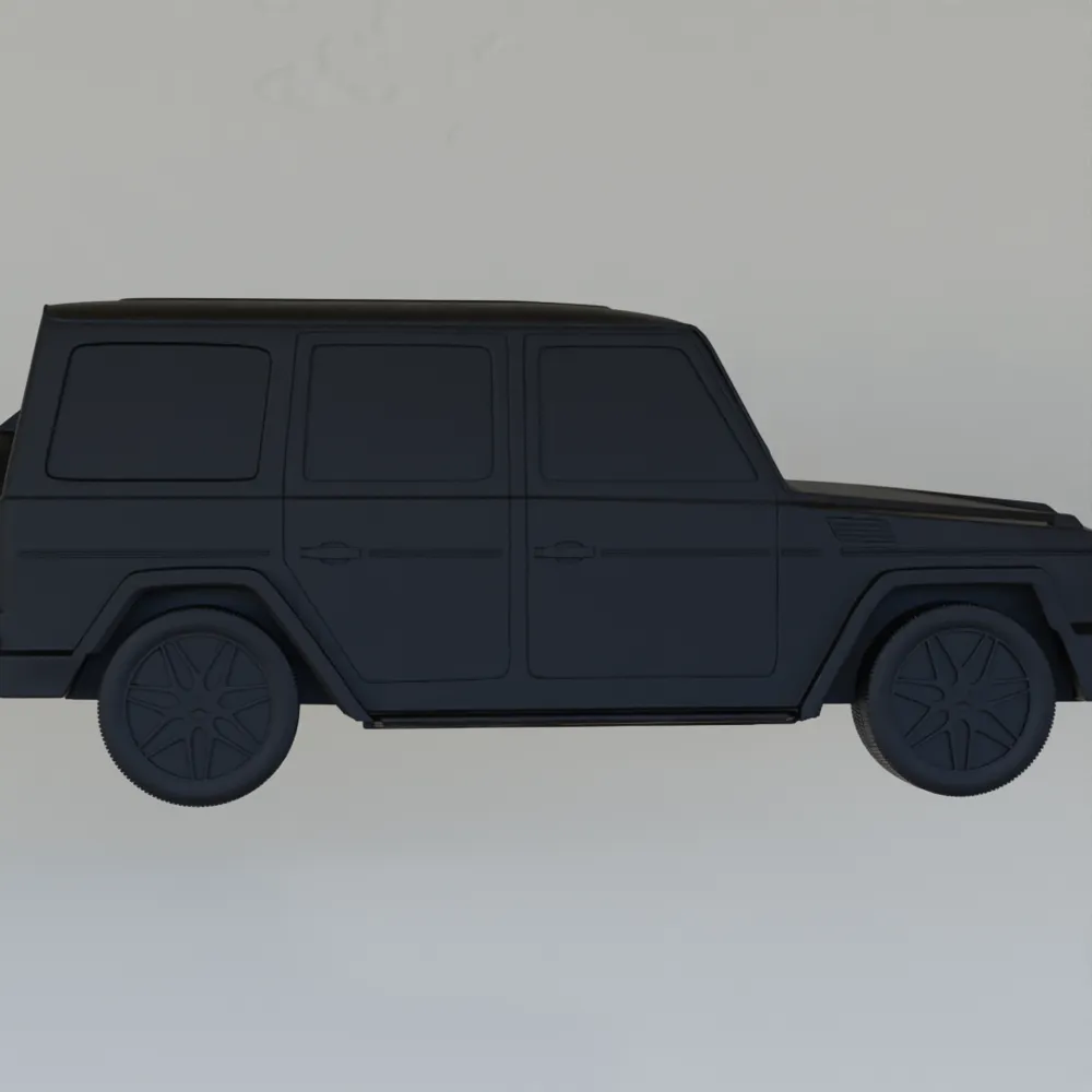 Mercedes Benz G63 Wall Art - Side Art - Free 3D Print Model - MakerWorld