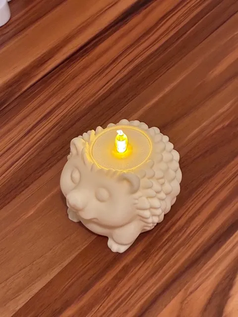 HedgeHog Led Tea Light Lamp - Nightlight by CitrusMakerSpace MakerWorld ...