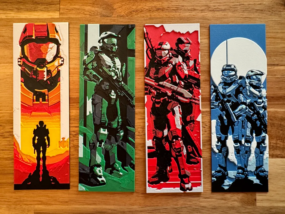 Halo Bookmark Collection #1 by Canadian Gamer MakerWorld: Download Free ...