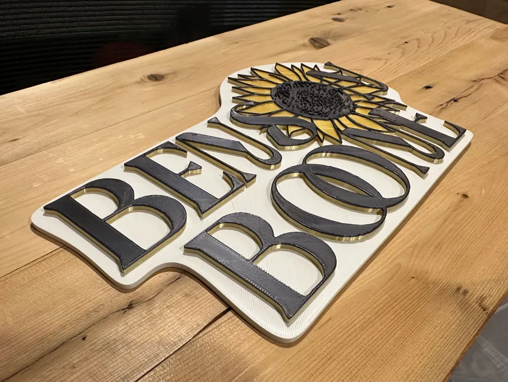 Benson Boone Sunflower Wall Art by tsandome - MakerWorld