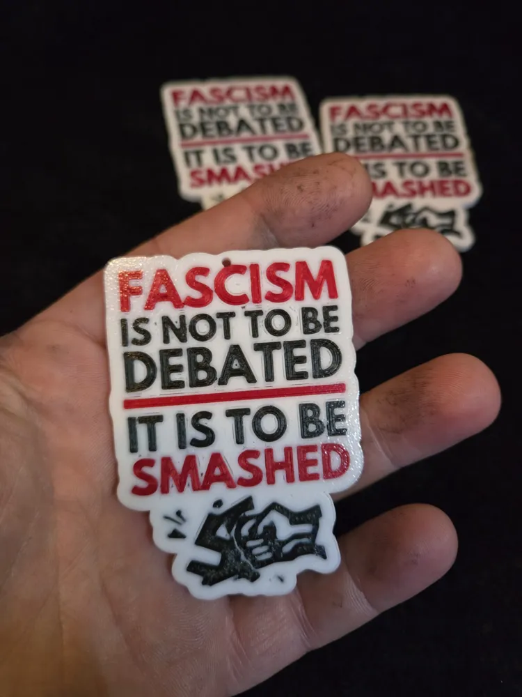 Smashing Fascism Keychain by Red Beard III MakerWorld: Download Free 3D ...