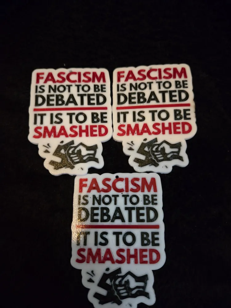 Smashing Fascism Keychain by Red Beard III MakerWorld: Download Free 3D ...
