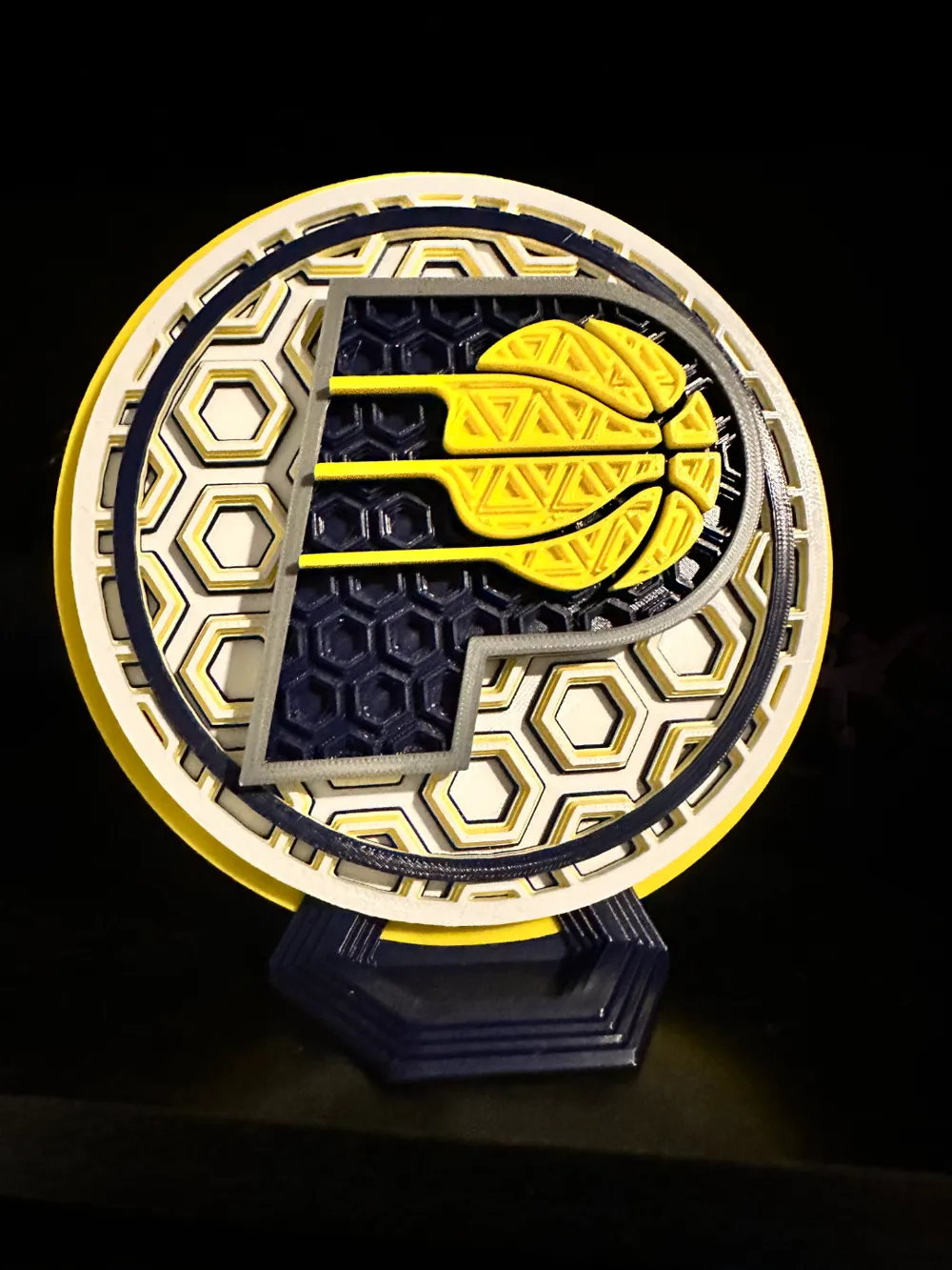 Indiana Pacers Dimensional Mosaic by Richie Rich Richie Rich - MakerWorld