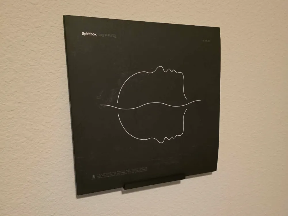 Floating Record Wall Mount (No Screws, No Damage) - Free 3D Print Model ...