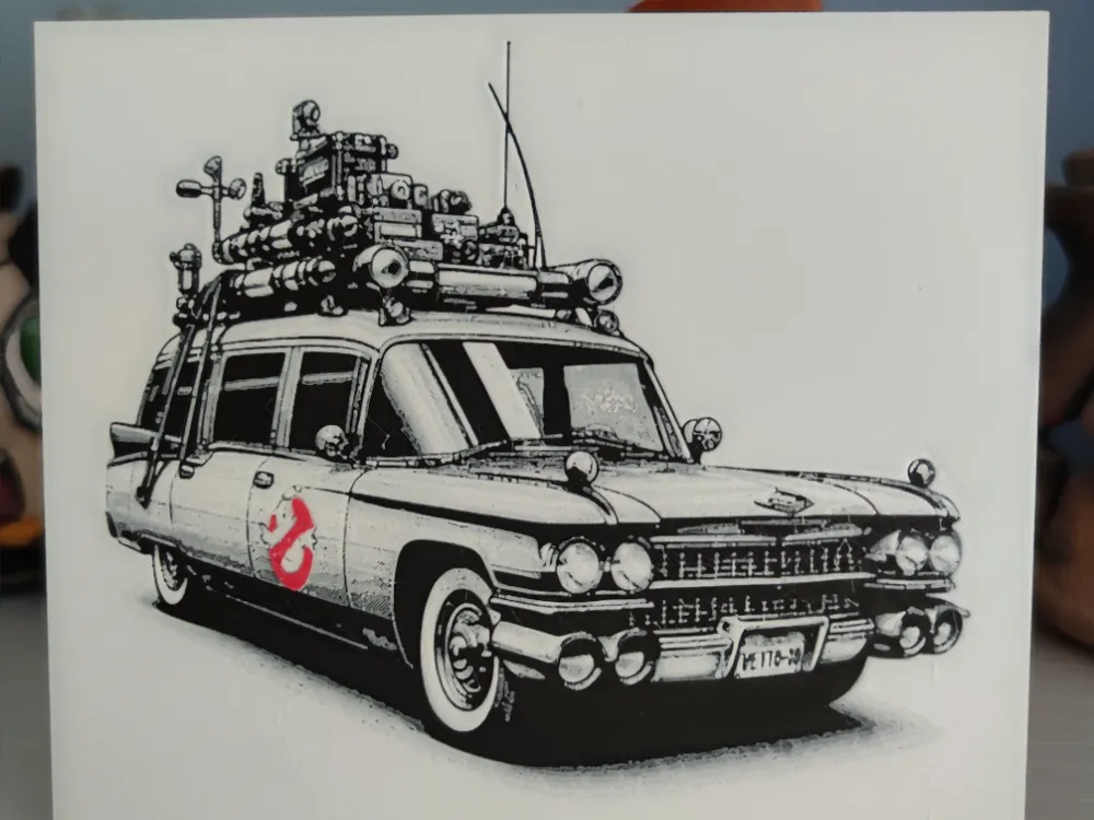 Ghostbusters car hueforge by Litolunar MakerWorld: Download Free 3D Models