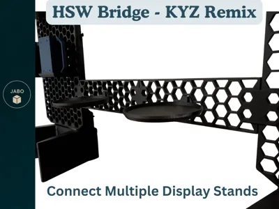 KYZ HSW Display Stand - Large - No Screws! - Free 3D Print Model ...