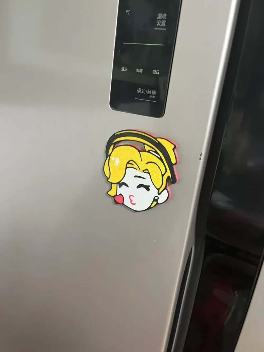 Overwatch chibi character fridge magnets (default) & keychains (drill ...