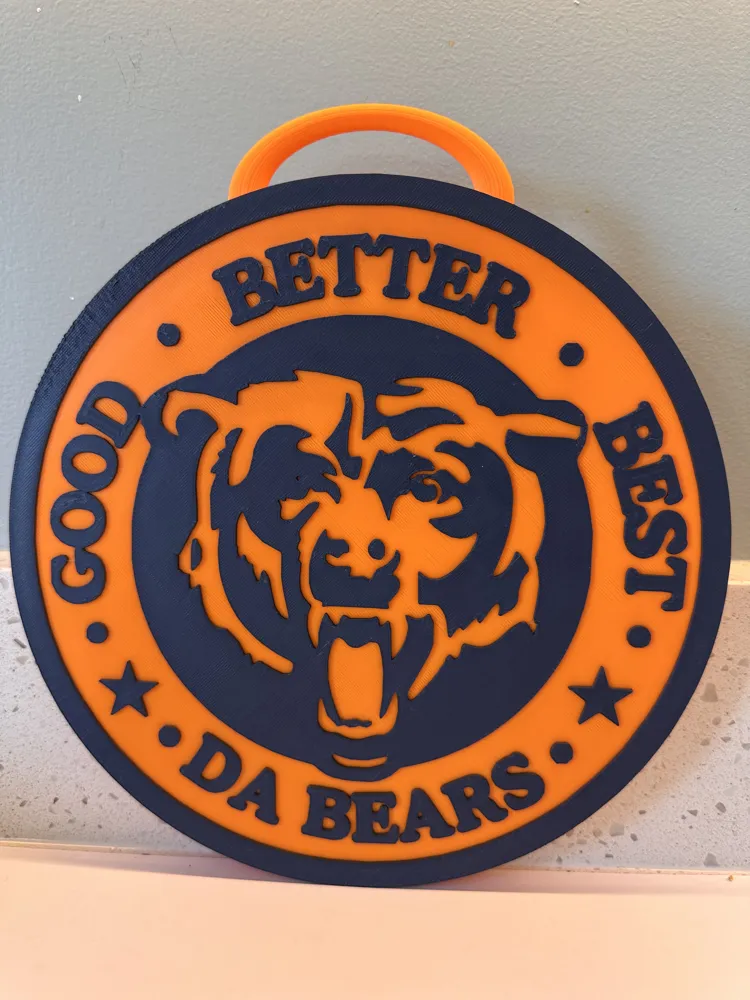 Good Better Best Chicago Bears Hype Chain - Free 3D Print Model ...