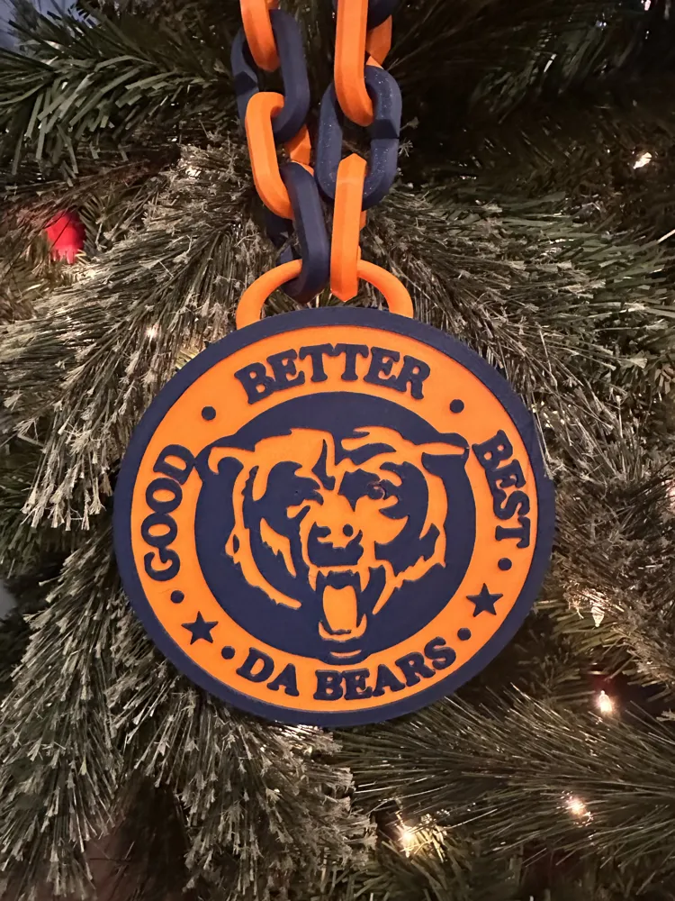 Good Better Best Chicago Bears Hype Chain - Free 3D Print Model ...