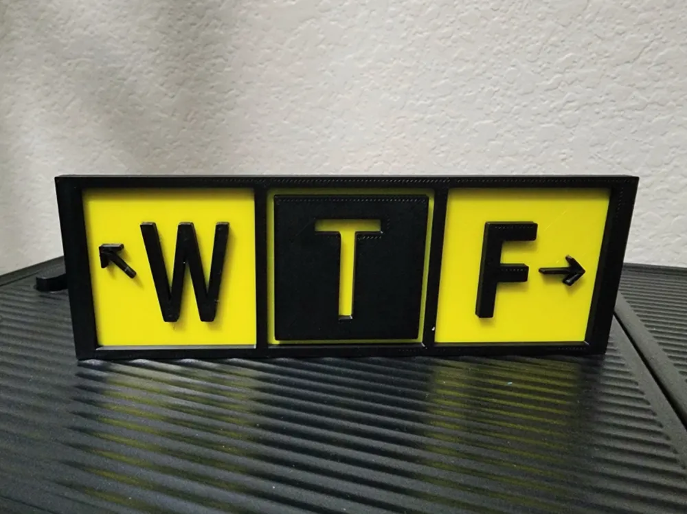WTF SIGN by user_3502773805 - MakerWorld