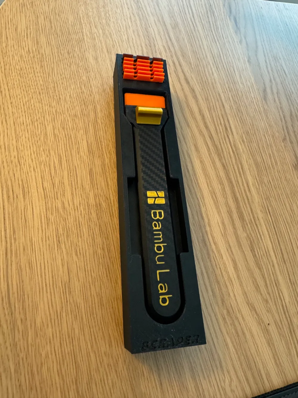 Gridfinity Bambu Scraper and Blade Holder Remixed by JC_Offroad (AKA - JeeperJC) MakerWorld ...